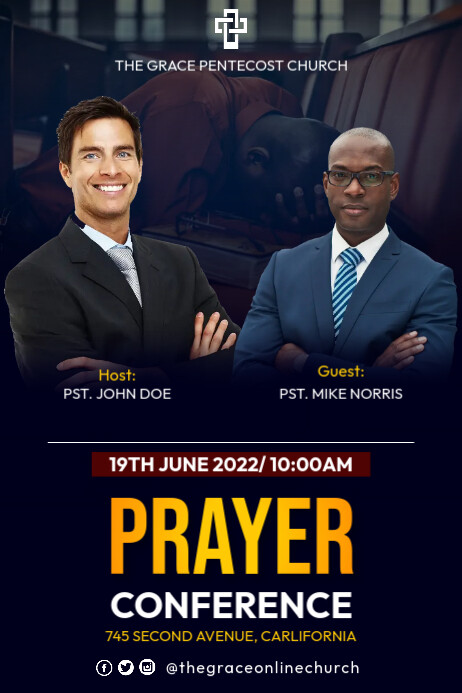 Copy of prayer conference | PosterMyWall