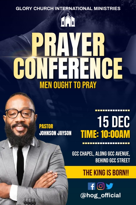 Prayer Conference Template | PosterMyWall