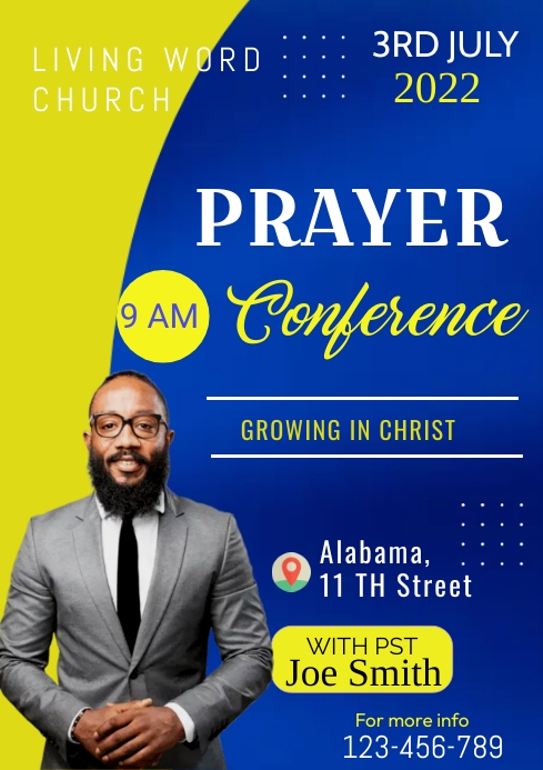 Prayer Conference Template | PosterMyWall