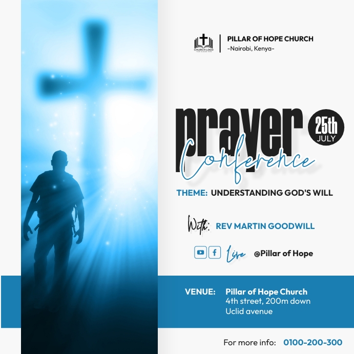 Prayer conference Template | PosterMyWall