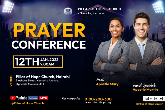 Prayer conference Template | PosterMyWall