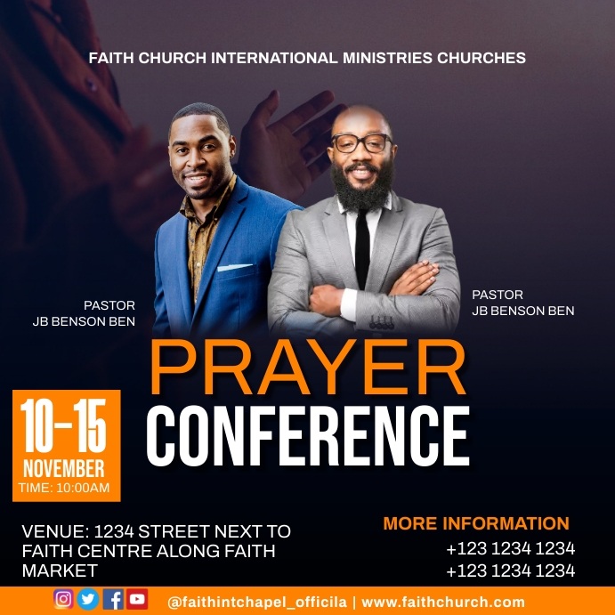 Copy of Prayer Conference | PosterMyWall