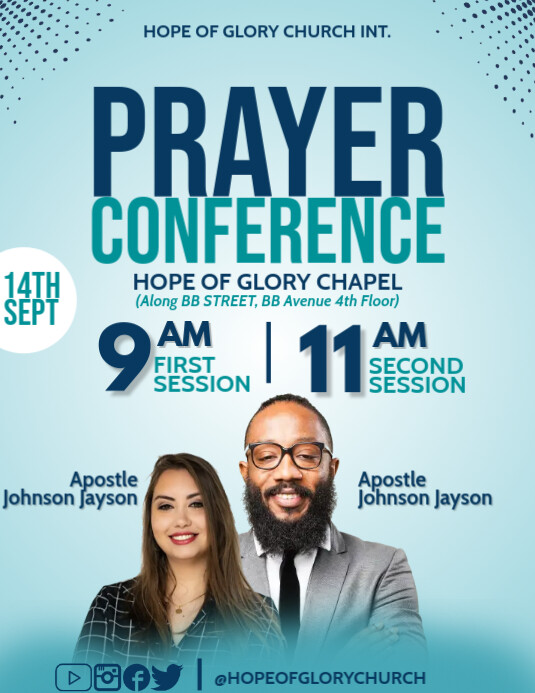 Prayer Conference Template | PosterMyWall