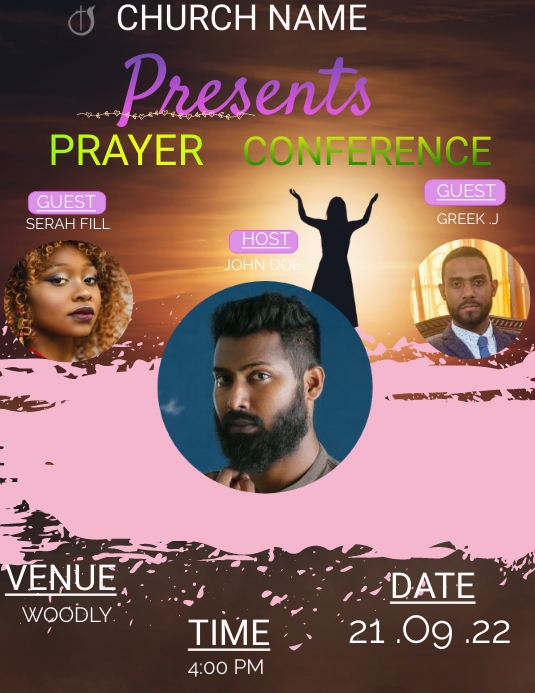 prayer conference Template | PosterMyWall