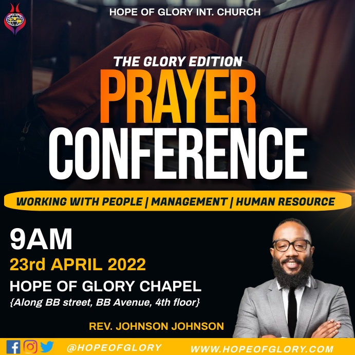Prayer conference Template | PosterMyWall