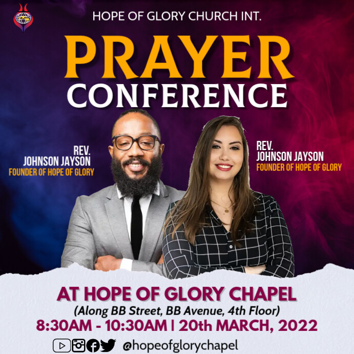 Copy of Prayer Conference | PosterMyWall