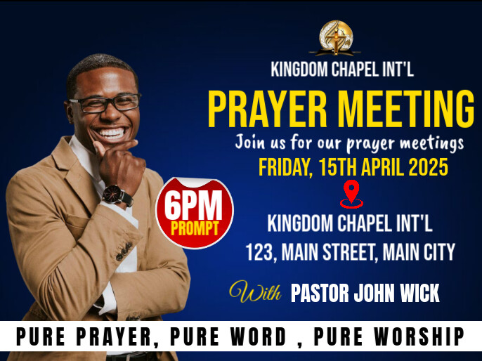 prayer conference flyer Template | PosterMyWall