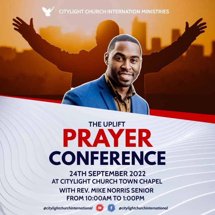 Copy of prayer conference flyer template | PosterMyWall