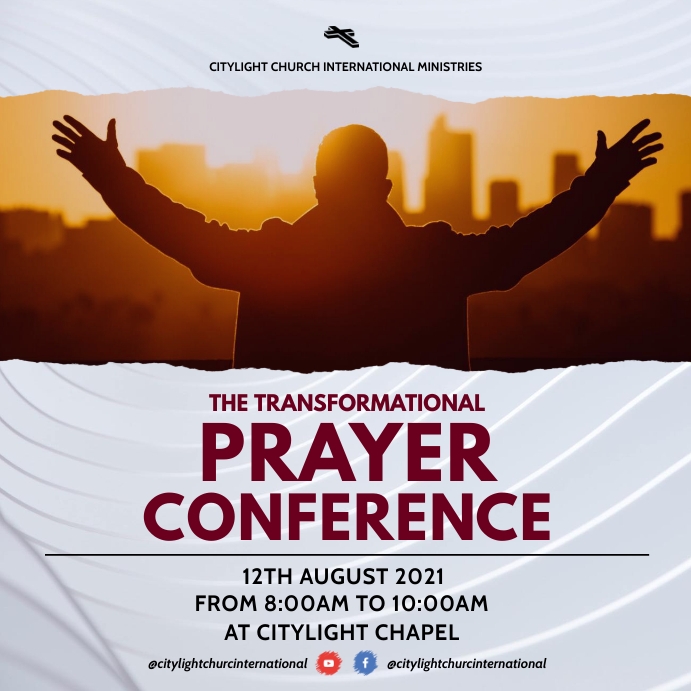 prayer conference flyer template | PosterMyWall