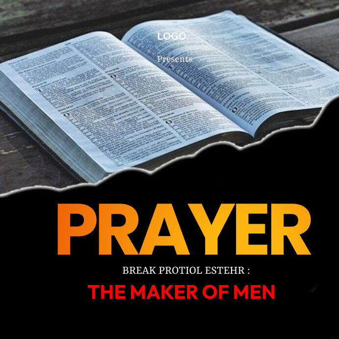 PRAYER Template | PosterMyWall