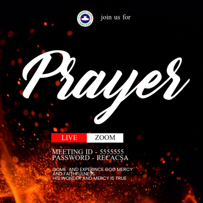 Prayer Template | PosterMyWall