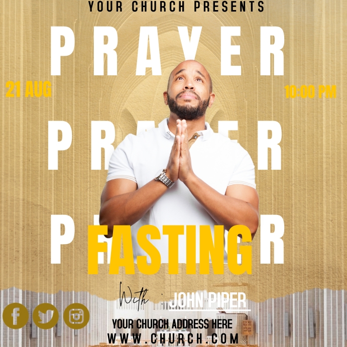 PRAYER FASTING Template | PosterMyWall