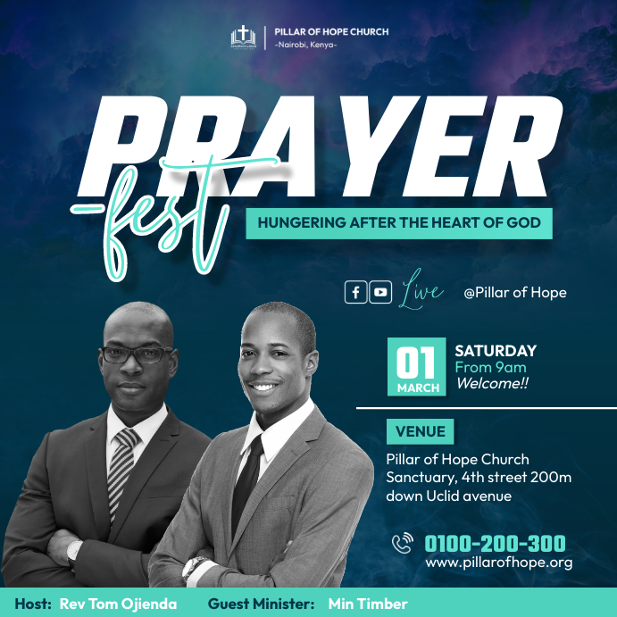 Prayer fest Template | PosterMyWall