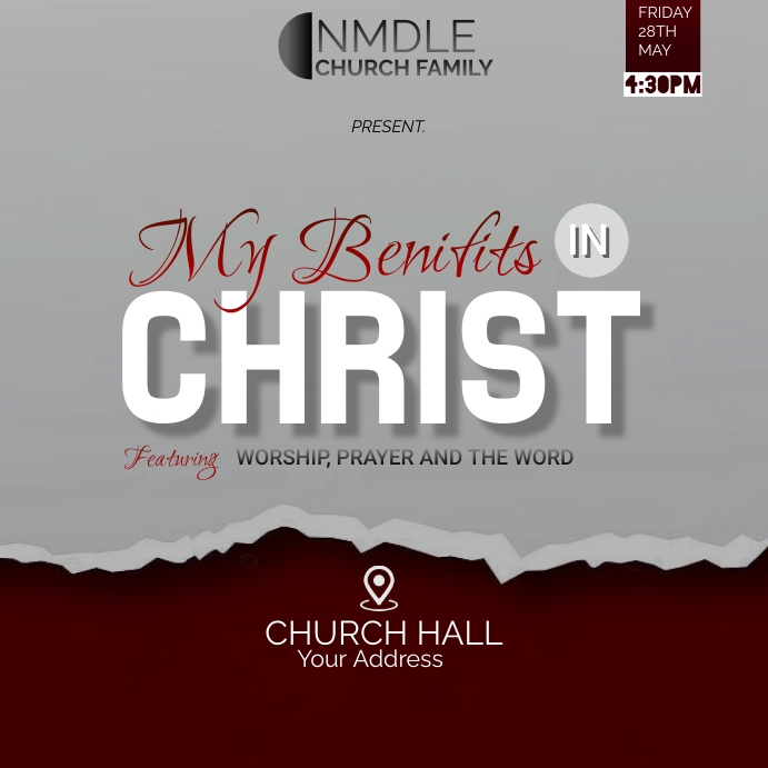 Prayer Flyer church flyer prayer event Church Template | PosterMyWall