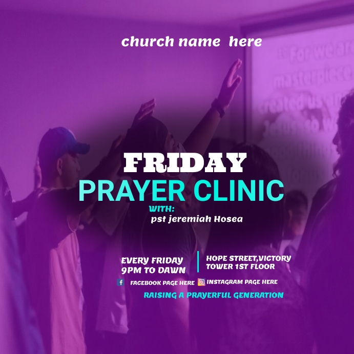 Brosur Poster Pamflet Doa Templat | PosterMyWall