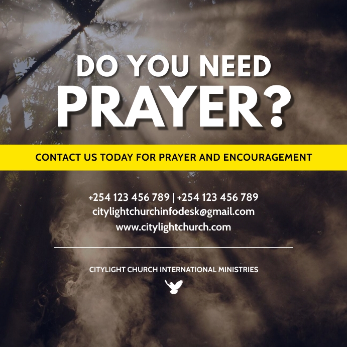 prayer flyer template | PosterMyWall