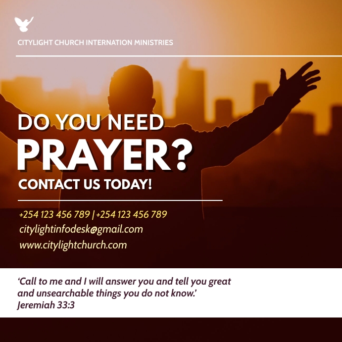 prayer flyer template | PosterMyWall