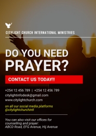 prayer conference flyer template | PosterMyWall