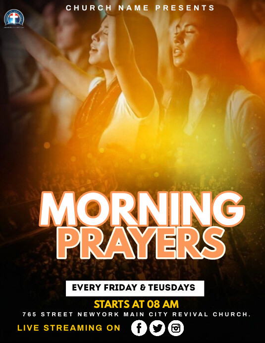 prayer hour , morning prayers Template | PosterMyWall