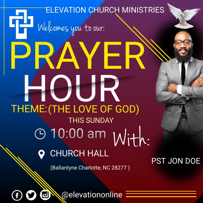 Copy of PRAYER HOUR | PosterMyWall