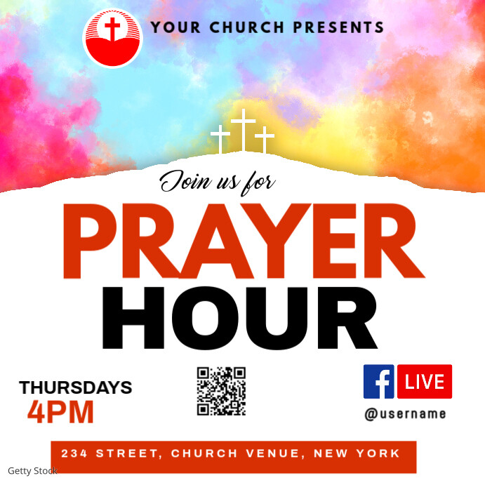 Copy of prayer hour | PosterMyWall