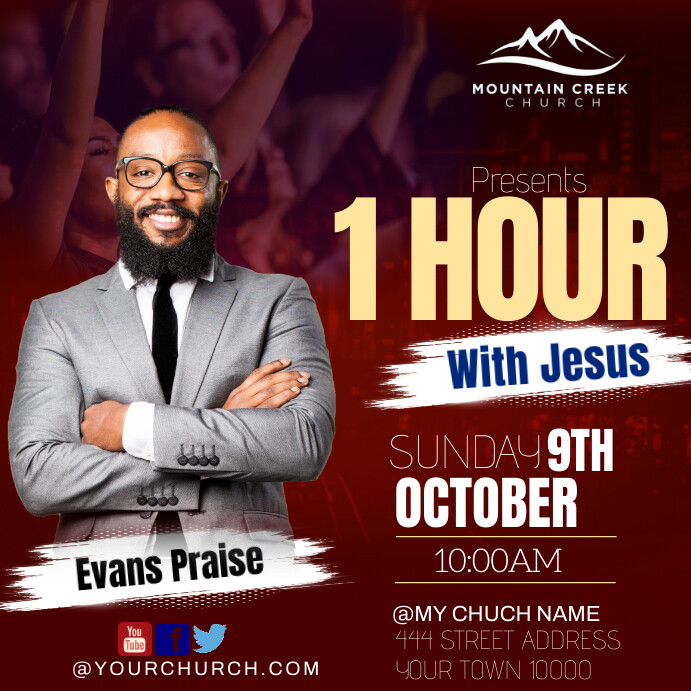 prayer hour Template | PosterMyWall