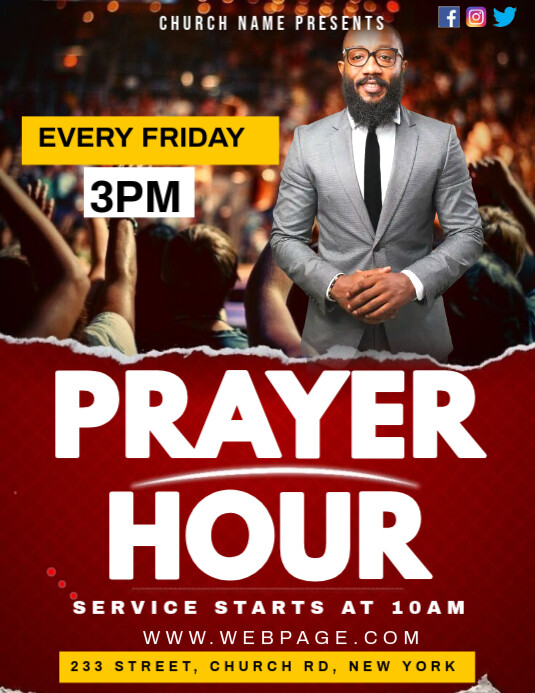 Prayer hour Template | PosterMyWall