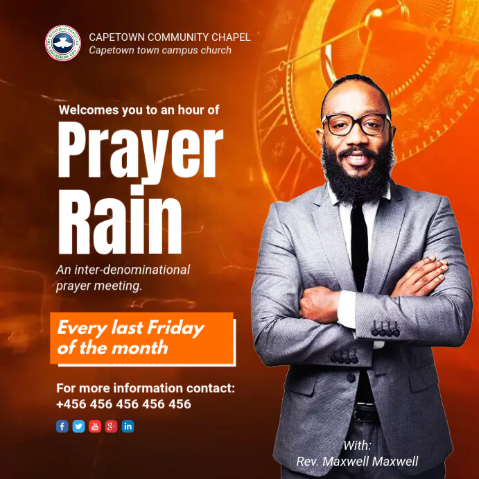 prayer hour flyer template | PosterMyWall