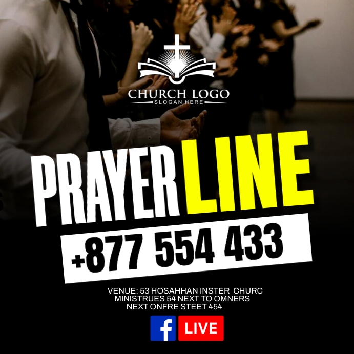 prayer line Template | PosterMyWall