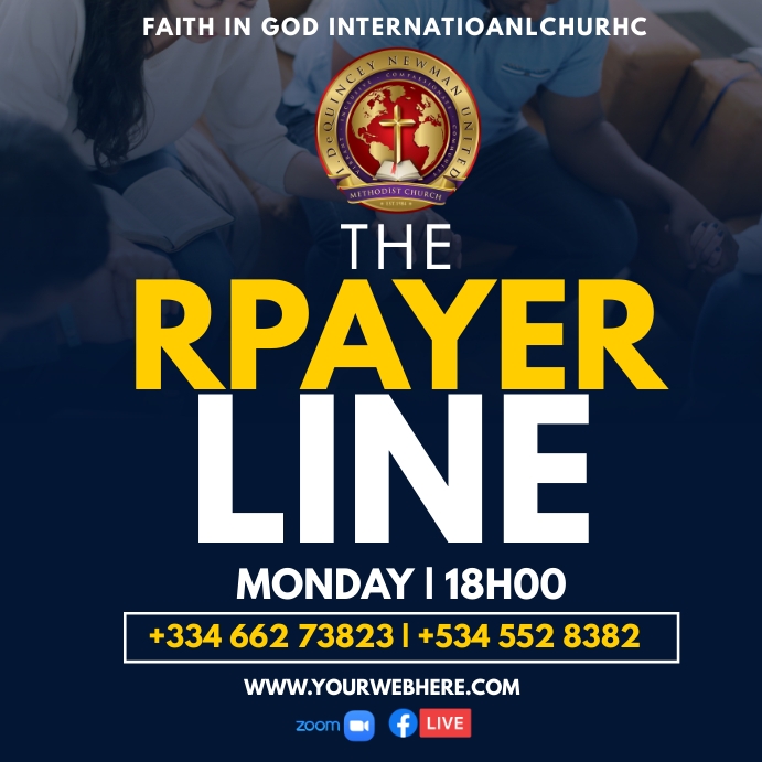 Copy of prayer line | PosterMyWall
