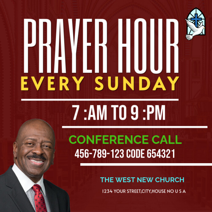 Prayer Line Template | PosterMyWall