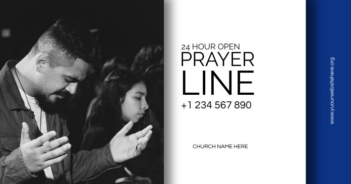 Copy of prayer line poster | PosterMyWall
