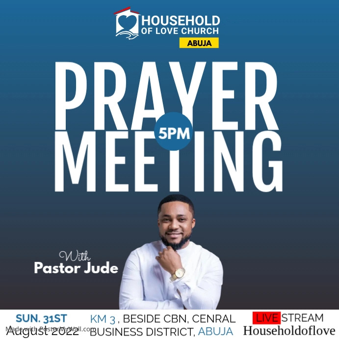 Prayer Meeting (6) Template | PosterMyWall