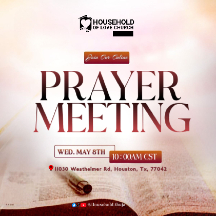 prayer meeting Template | PosterMyWall