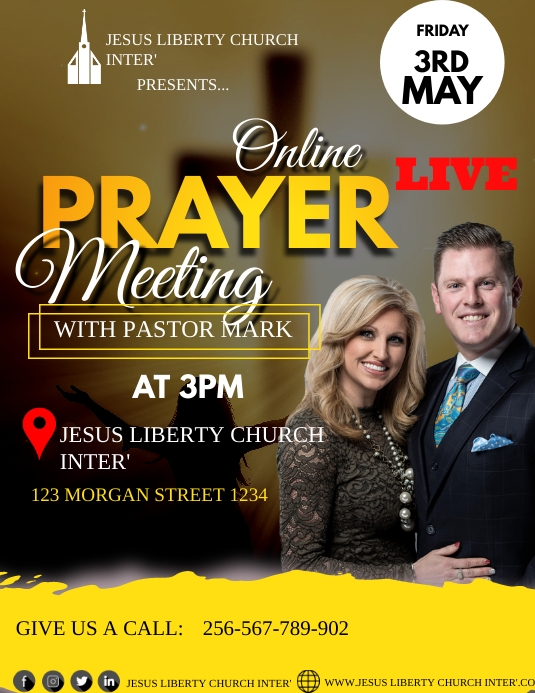 PRAYER MEETING Template | PosterMyWall