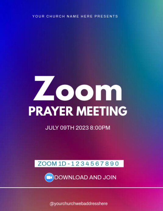 prayer meeting Template | PosterMyWall