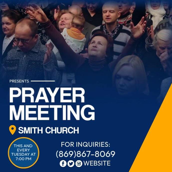 Prayer Meeting Template | PosterMyWall