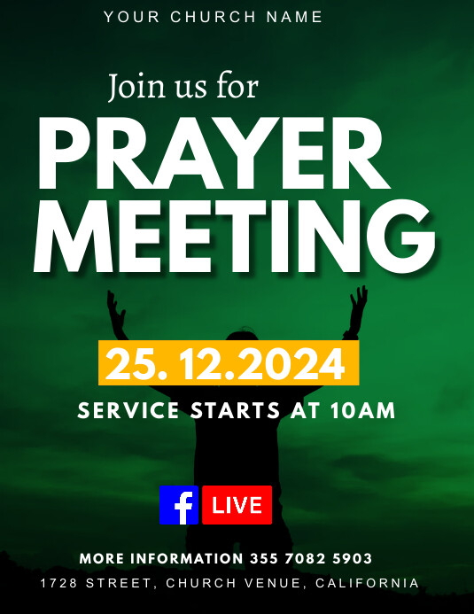 Prayer meeting Template | PosterMyWall
