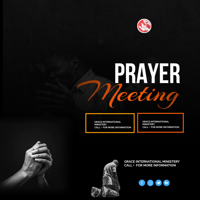 PRAYER MEETING Template | PosterMyWall