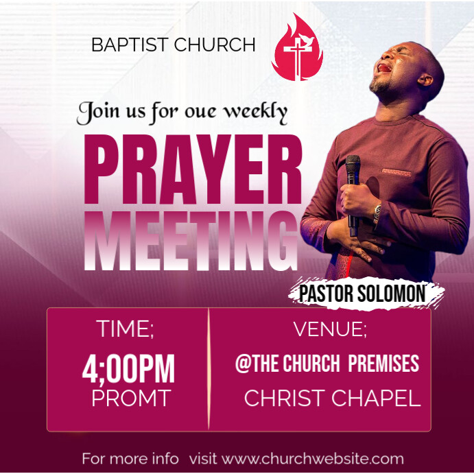 PRAYER MEETING Template | PosterMyWall