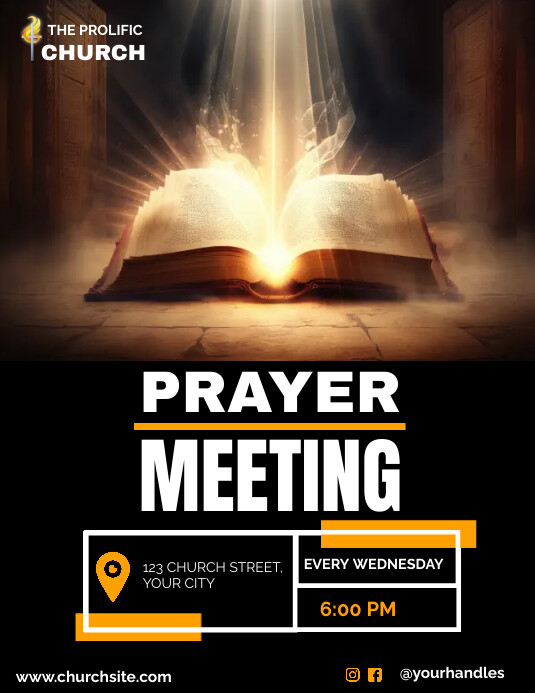 Prayer meeting Template | PosterMyWall