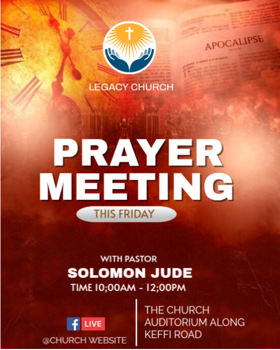 PRAYER MEETING Template | PosterMyWall