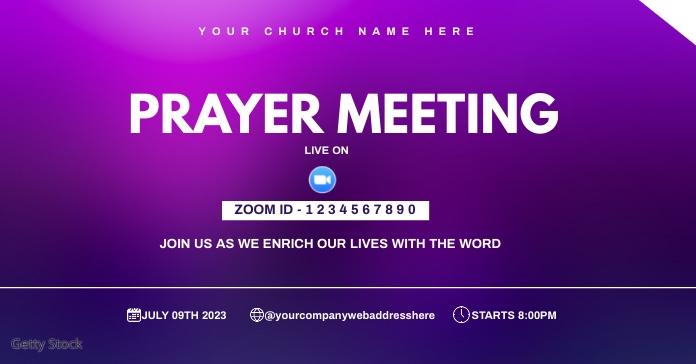 prayer meeting Template | PosterMyWall