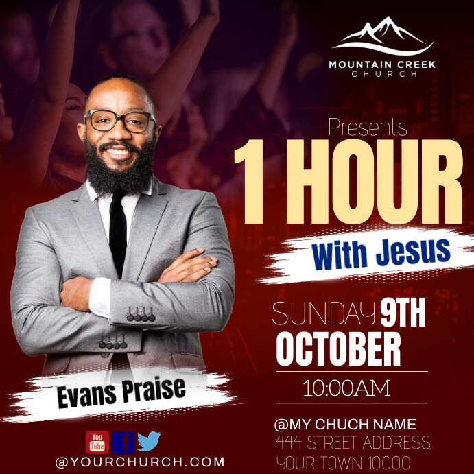 prayer meeting Template | PosterMyWall