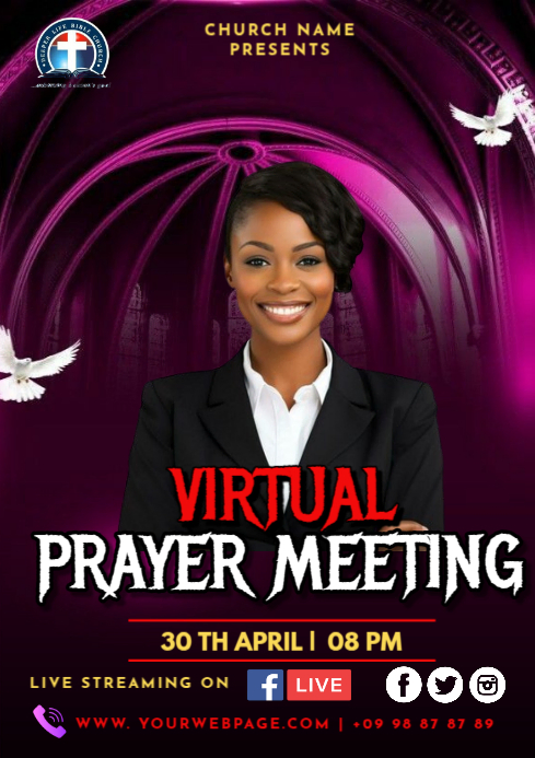 prayer meeting posters Template | PosterMyWall