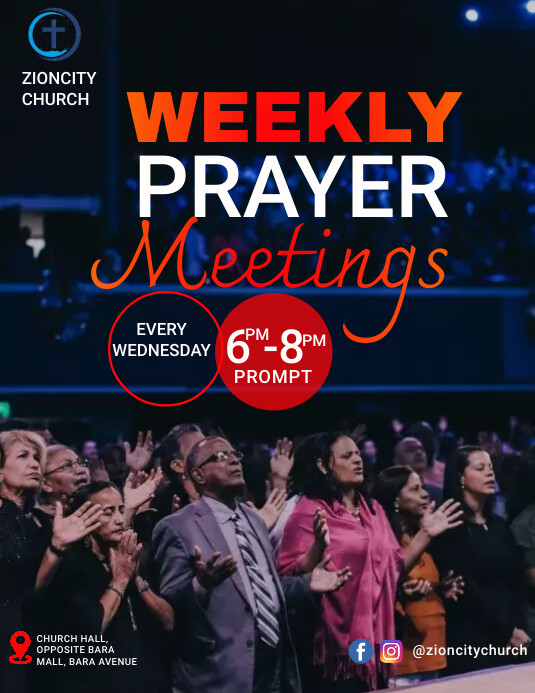 Copy of prayer meetings | PosterMyWall