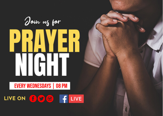 Copy of prayer night | PosterMyWall