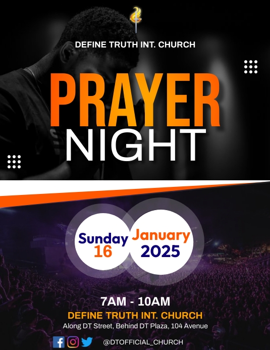 Prayer night Template | PosterMyWall