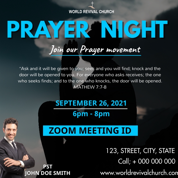 Prayer Night Template | PosterMyWall