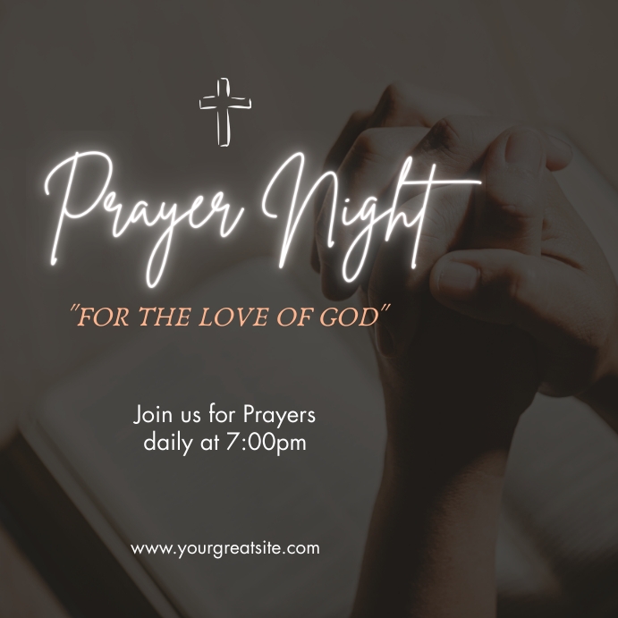 Prayer Night Template | PosterMyWall